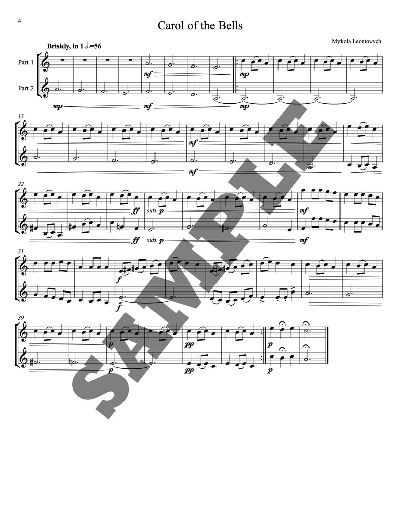 Twenty-One Christmas Carols for Flexible Brass Duet – Sigma Squared Music