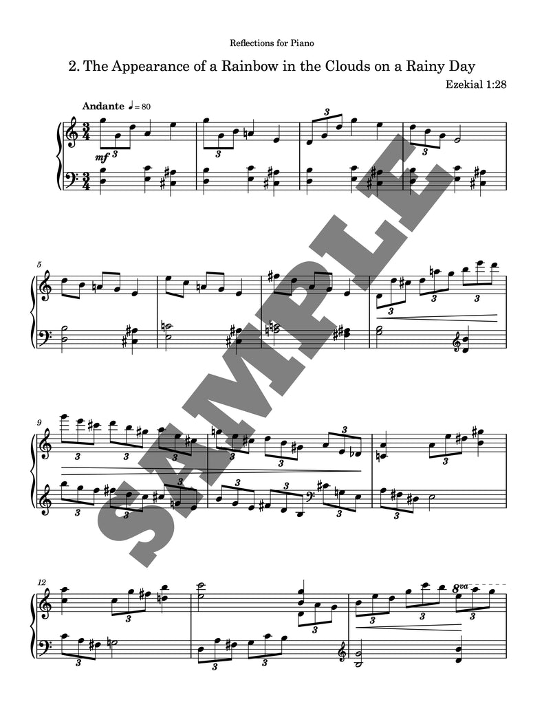 Reflections for Piano – Sigma Squared Music